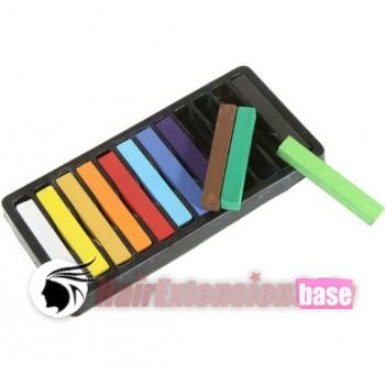 12 Color Temporary Hair Extension Chalk Pastel