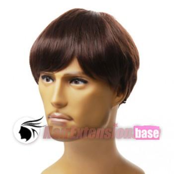 8 Inch Straight Men's Synthetic Hair Wigs #1 Jet Black
