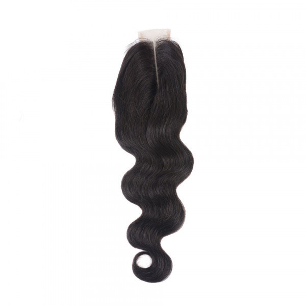 Body Wave Hair Lace Frontal Closure 2x6 Inch Middle Part Human Hair Closure