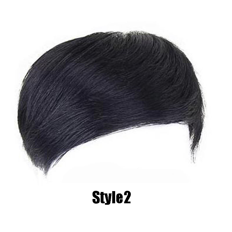 Human Hair For Men Seamless Real Hair Woven Hair Replacement Topper ...