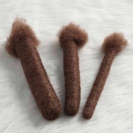 Auburn(#30) Wicks Hair Dreads Human Hair Locs With Afro Kinky Curly ...