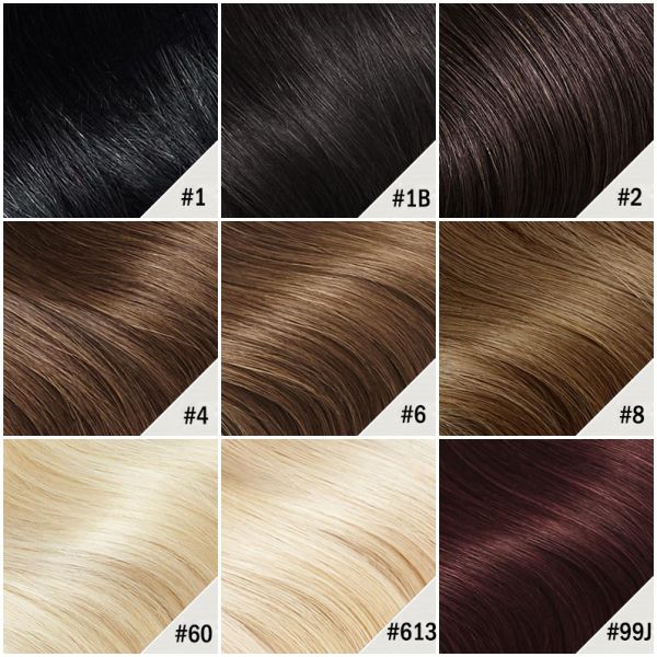 Brazilian Hair Color Chart