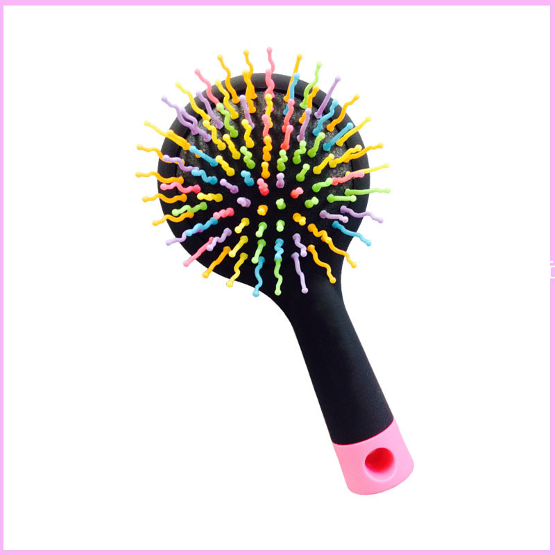 Rainbow S-Curl Air Volume Brush With Back Mirror for Abundant hair ...