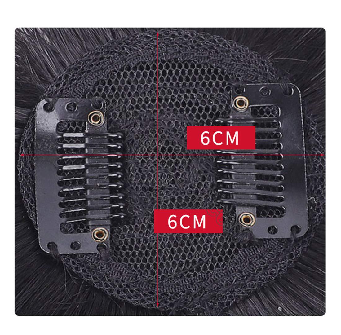 Real Human Hair Crown Toppers for Women with Bald Spot, Clip in Top ...